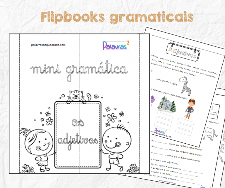 Flipbooks gramaticais (2.º ano) - Loja Palavras ao Quadrado